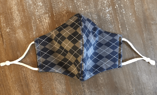 Argyle Face Mask (2 Style Options) – Face Masks by Renee